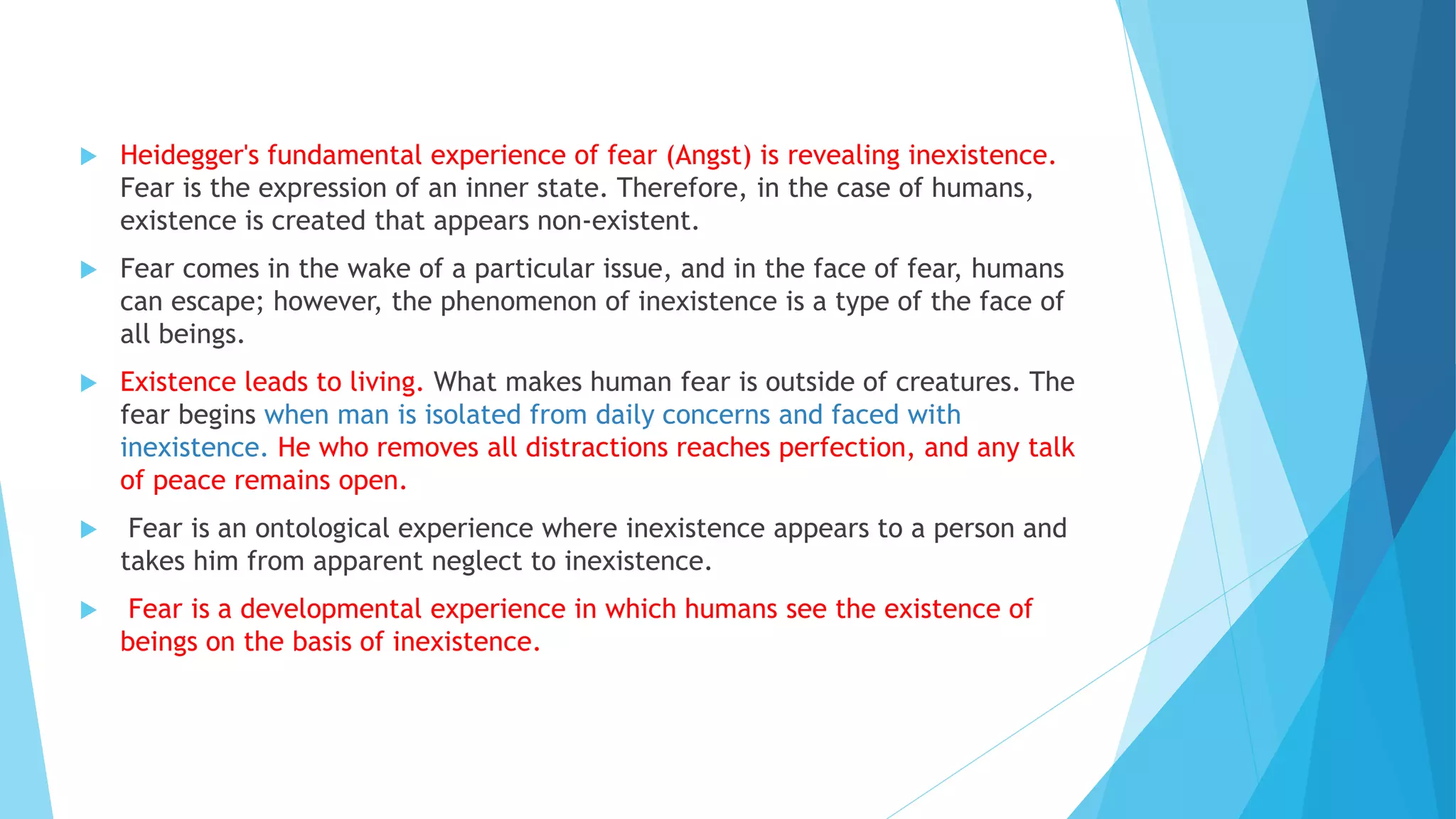 Heidegger existence and inexistence | PPTX