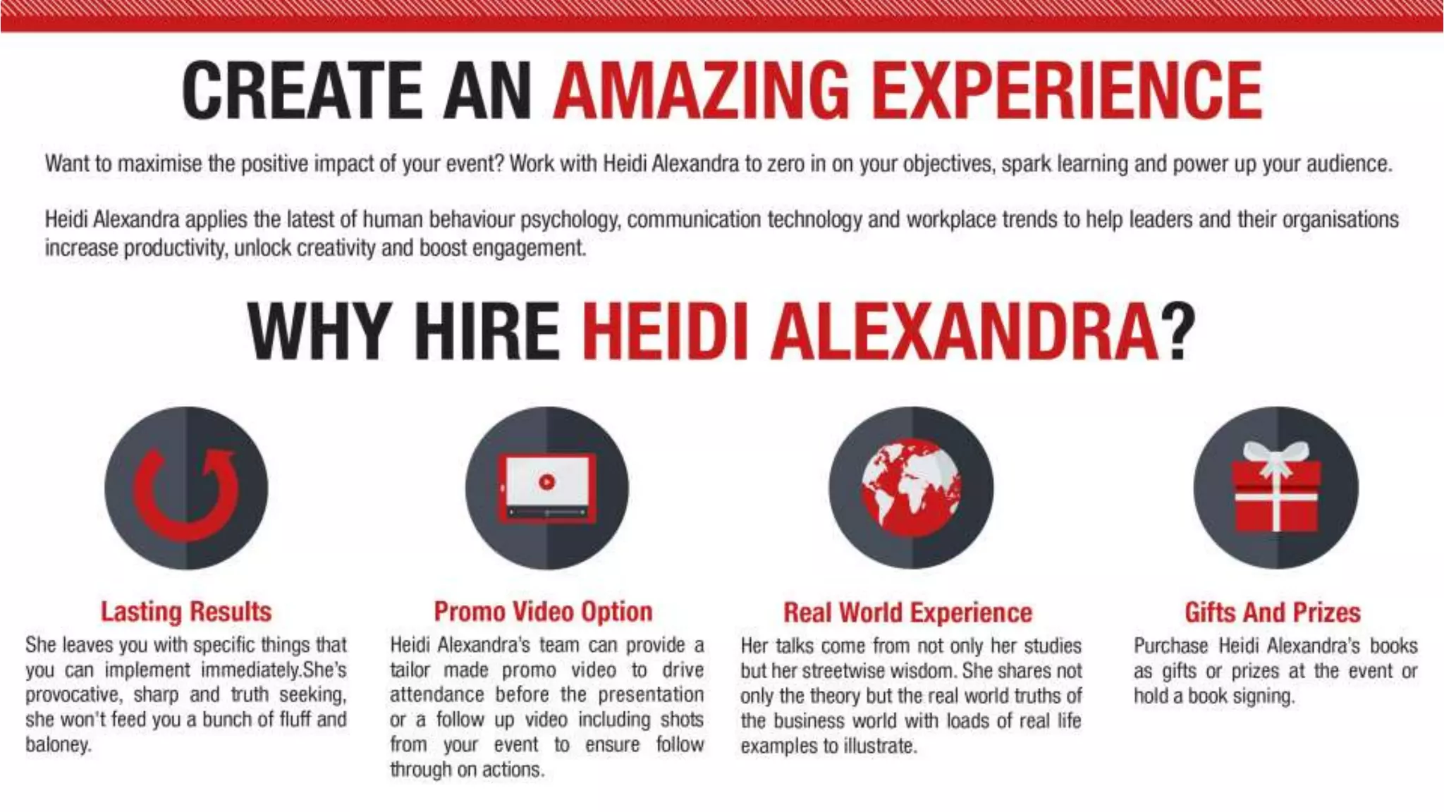 Heidi Alexandra Pollard Speaking Brochure | PPTX