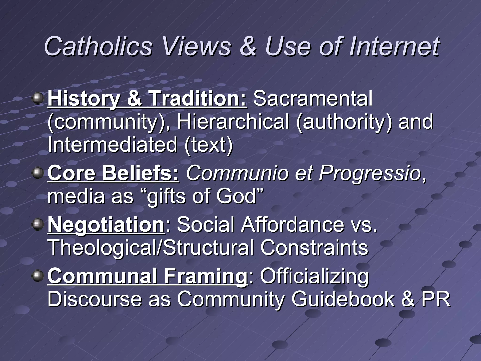 When Religion Meets New Media | PPT | Christianity | Religion ...