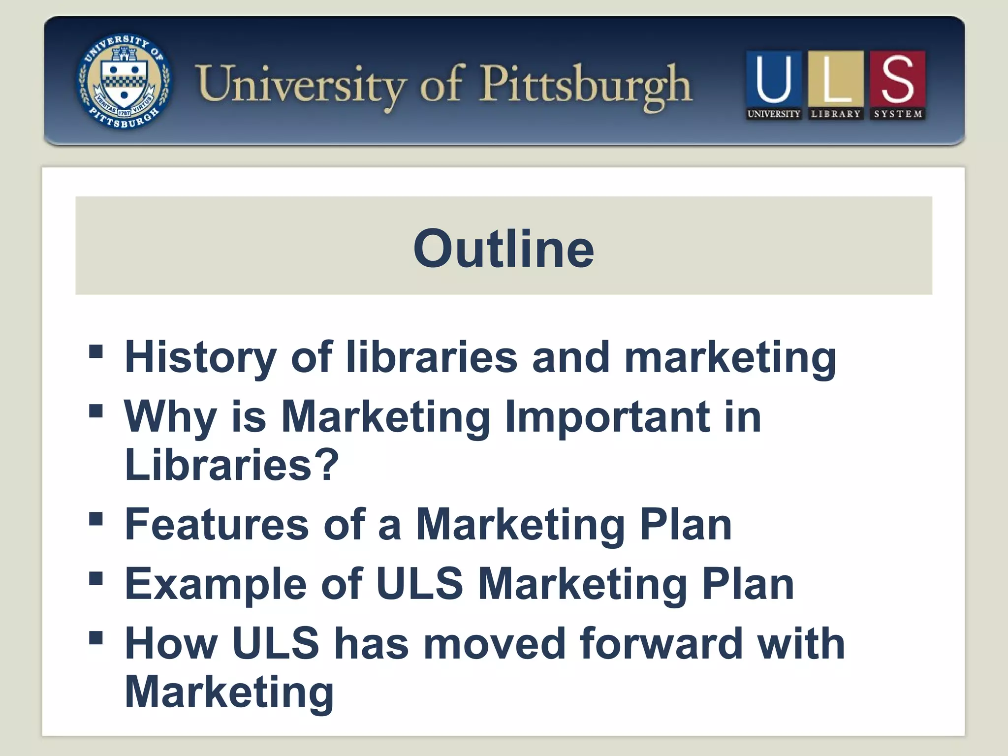 Marketing & Public Relations in Academic Libraries 2009 | PPT