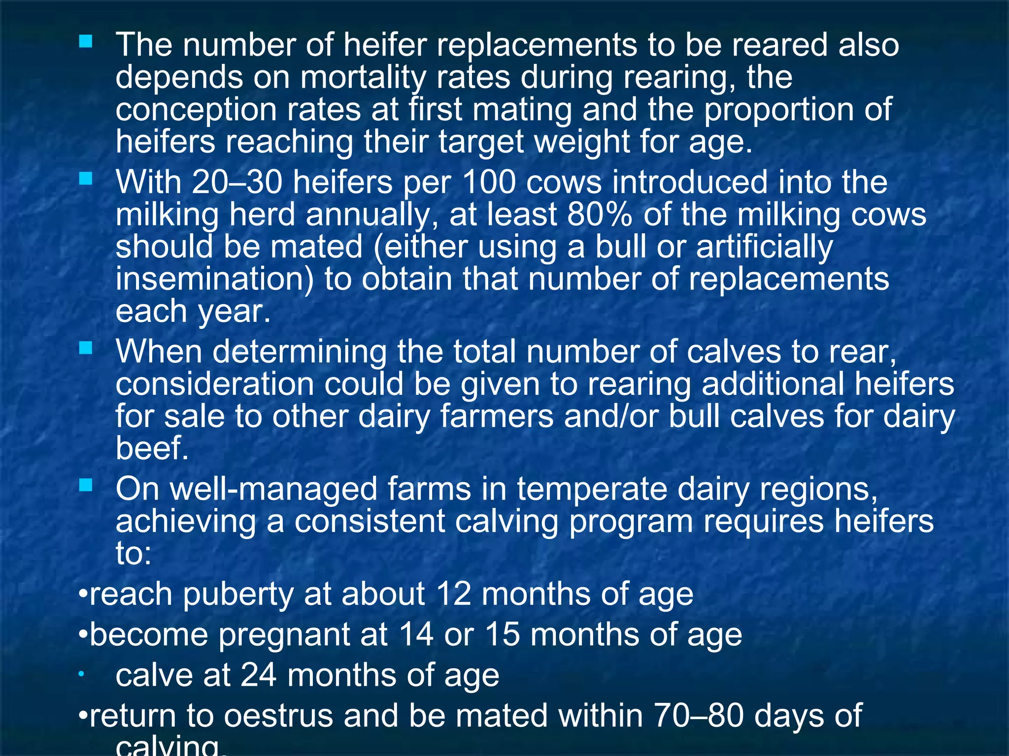 Heifer management | PPT
