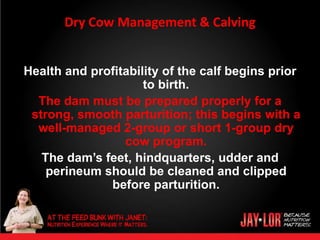 Heifer Nutrition Birth to Weaning | PPT