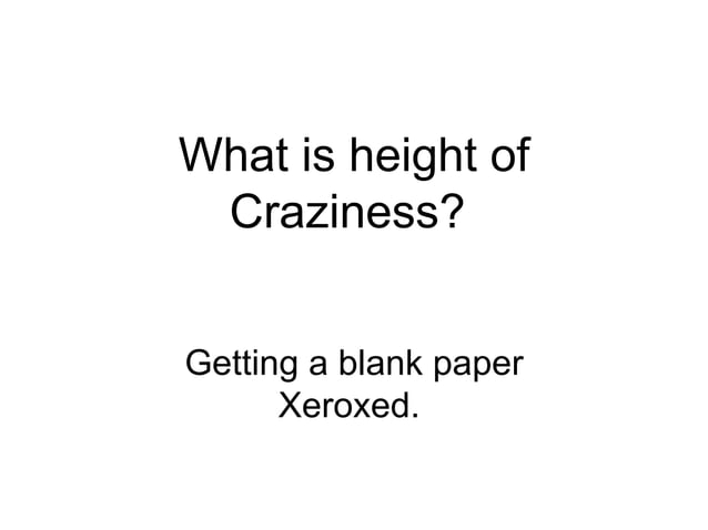 height of stupidity | PPT
