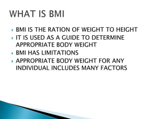 Height weight-bmi | PPTX