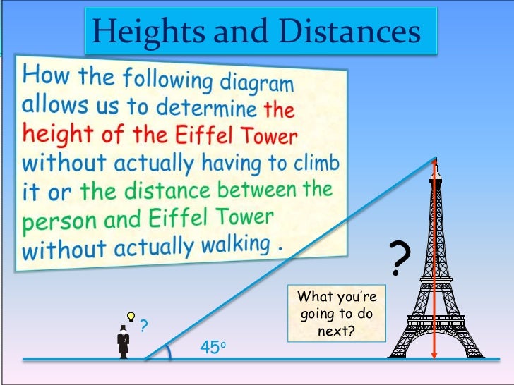 Height and distances