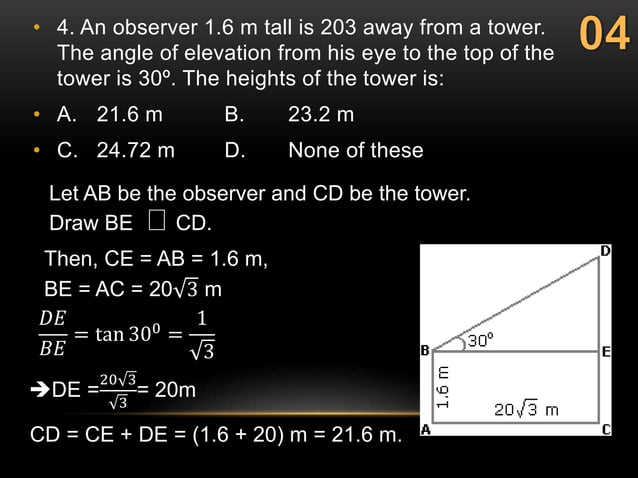 Height & distance | PPSX | Physics | Science
