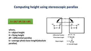 Height measurement of aerial photography | PPTX