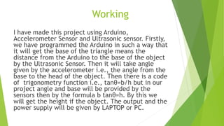 Height measuring device | PPTX | Technology & Computing