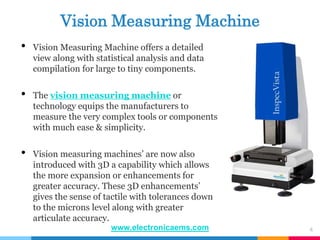 Height, vision & coordinate measuring machine manufacturer | PPTX