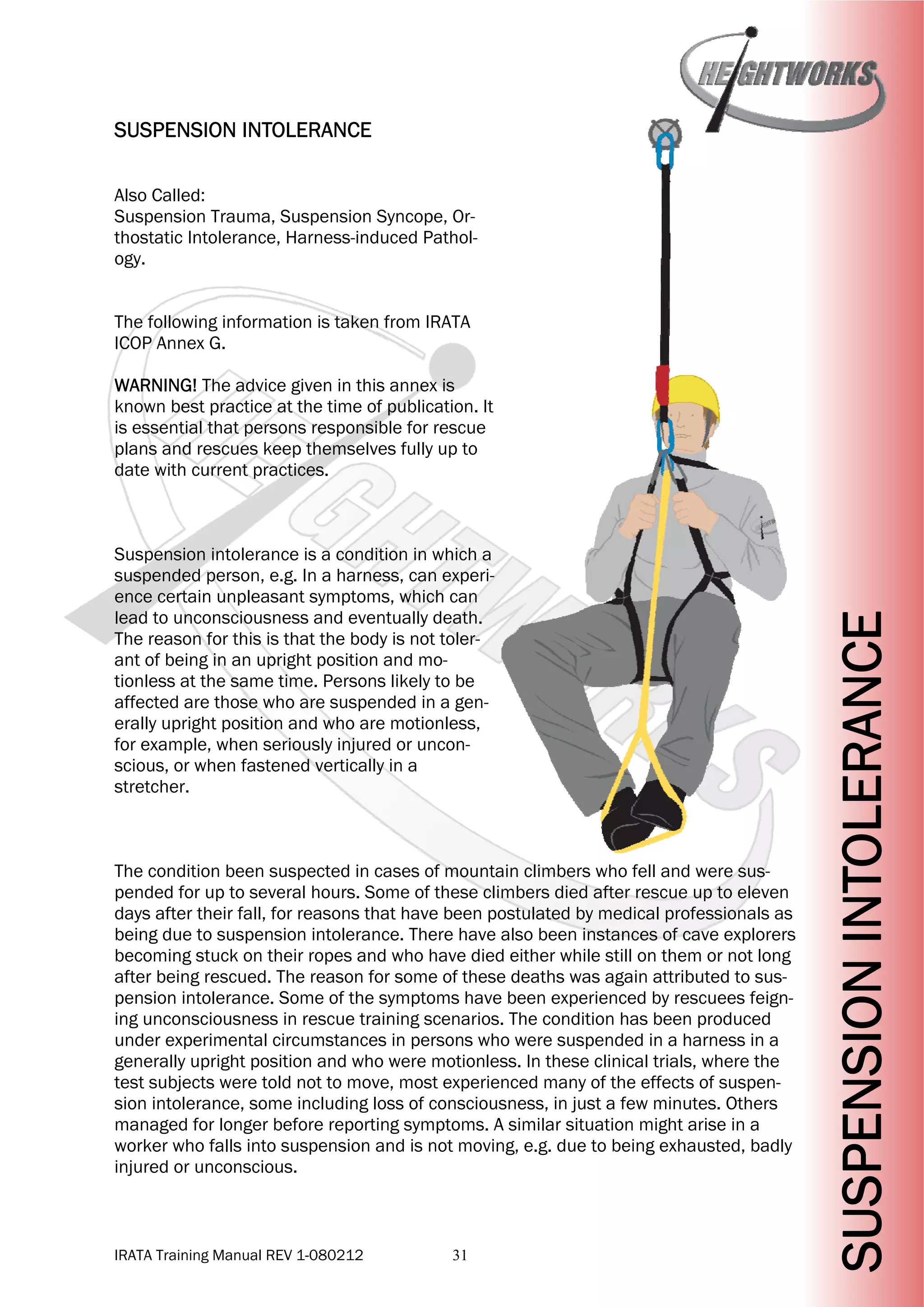Heightworks IRATA Manual | PDF