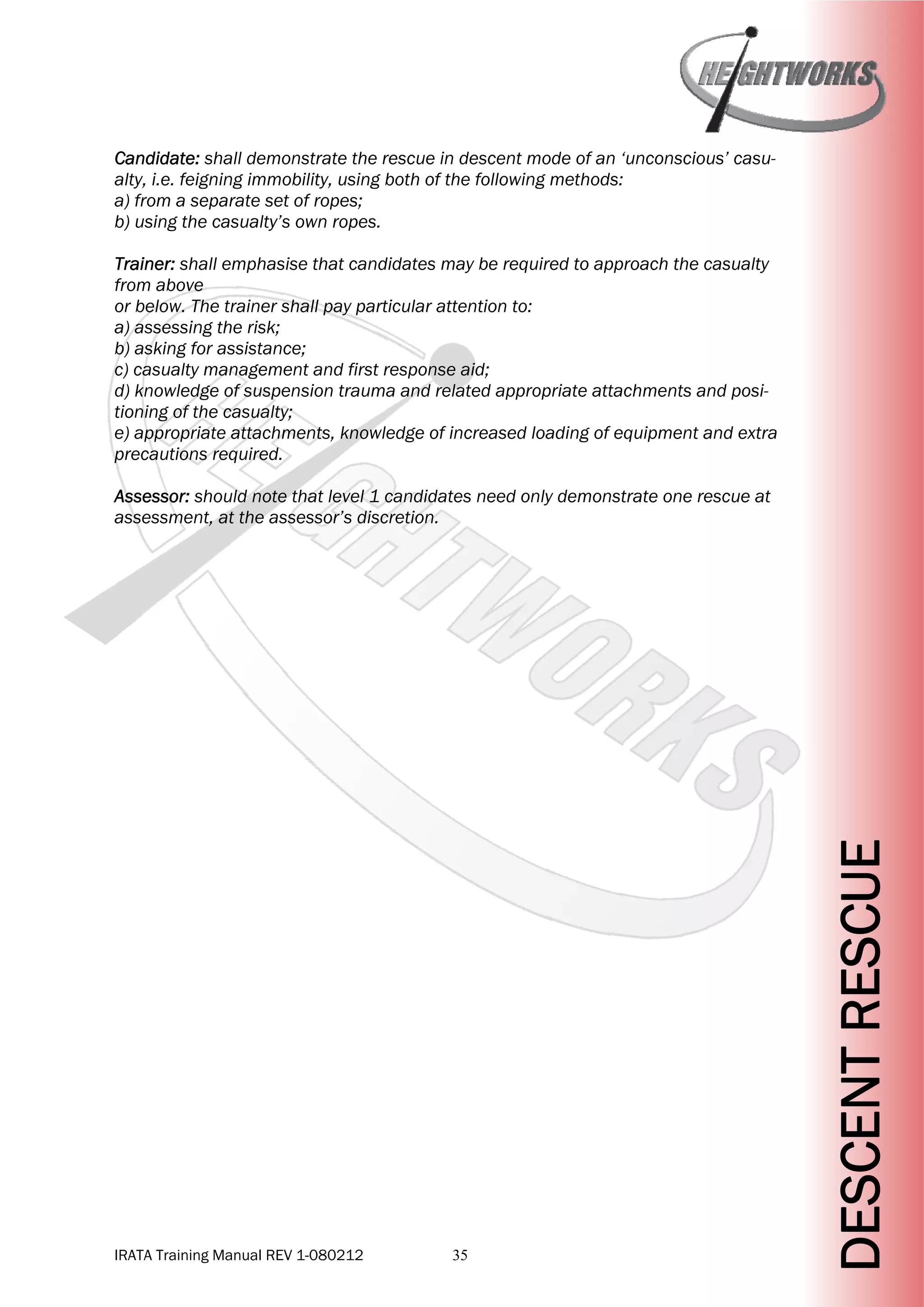 Heightworks IRATA Manual | PDF