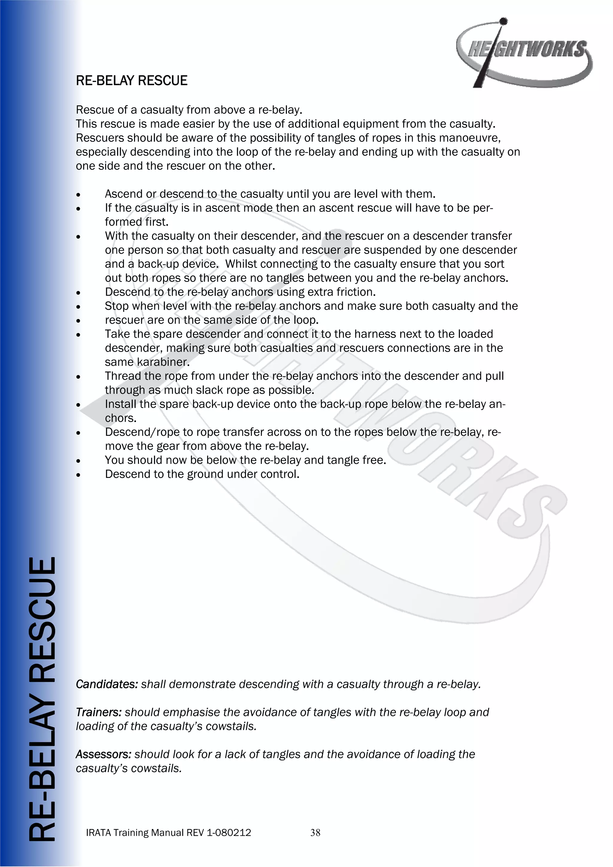 Heightworks IRATA Manual | PDF