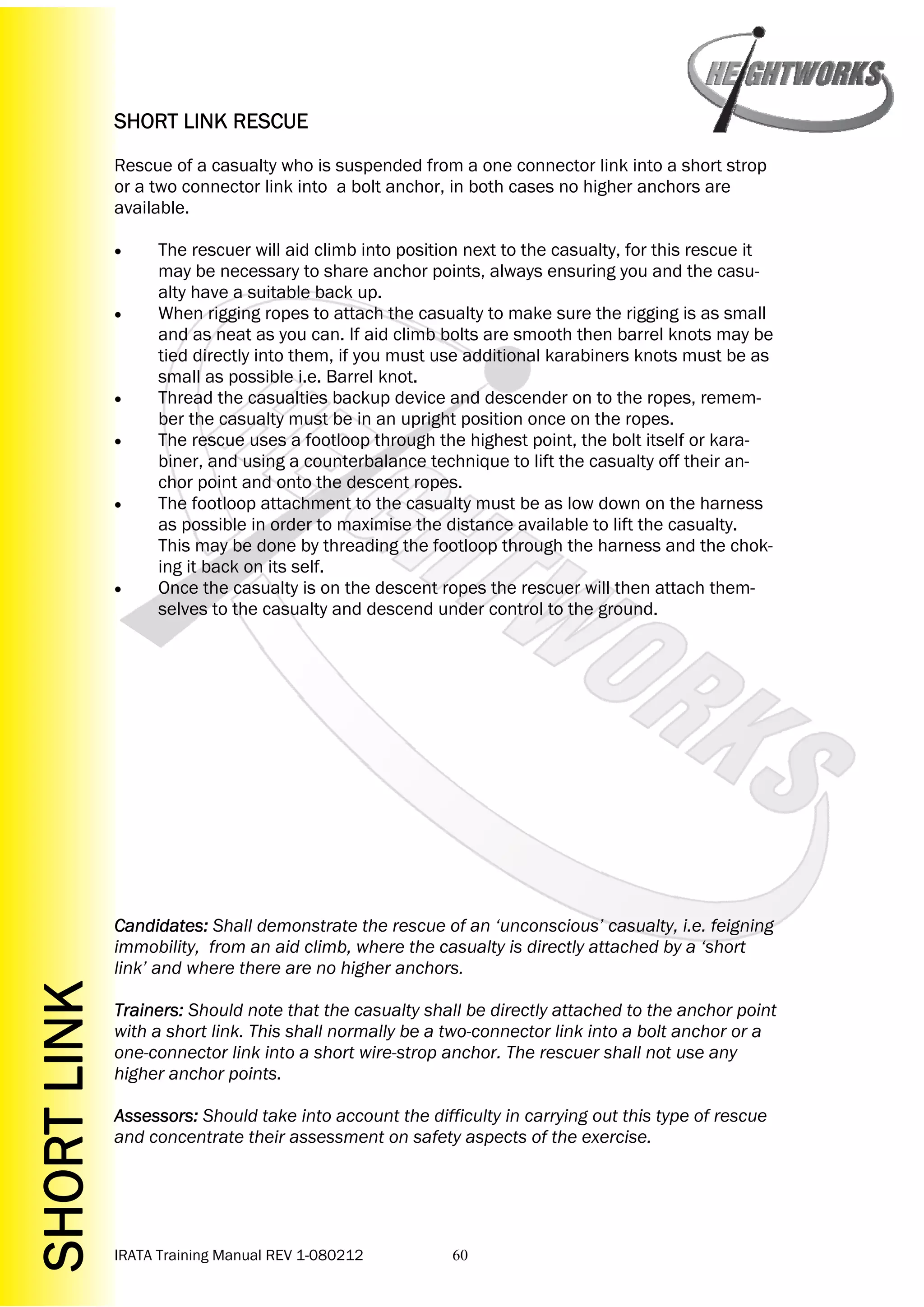 Heightworks IRATA Manual | PDF