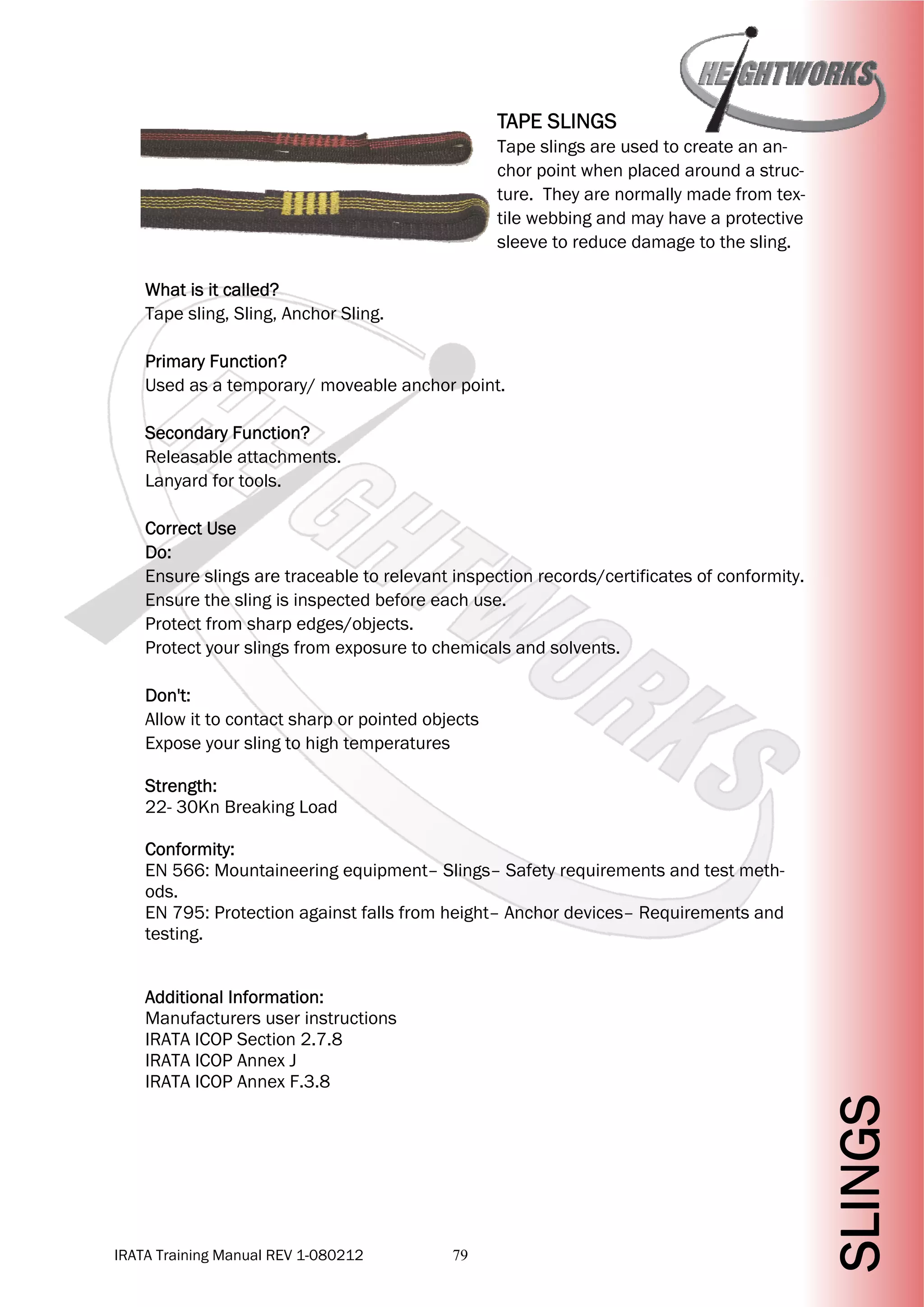 Heightworks IRATA Manual | PDF