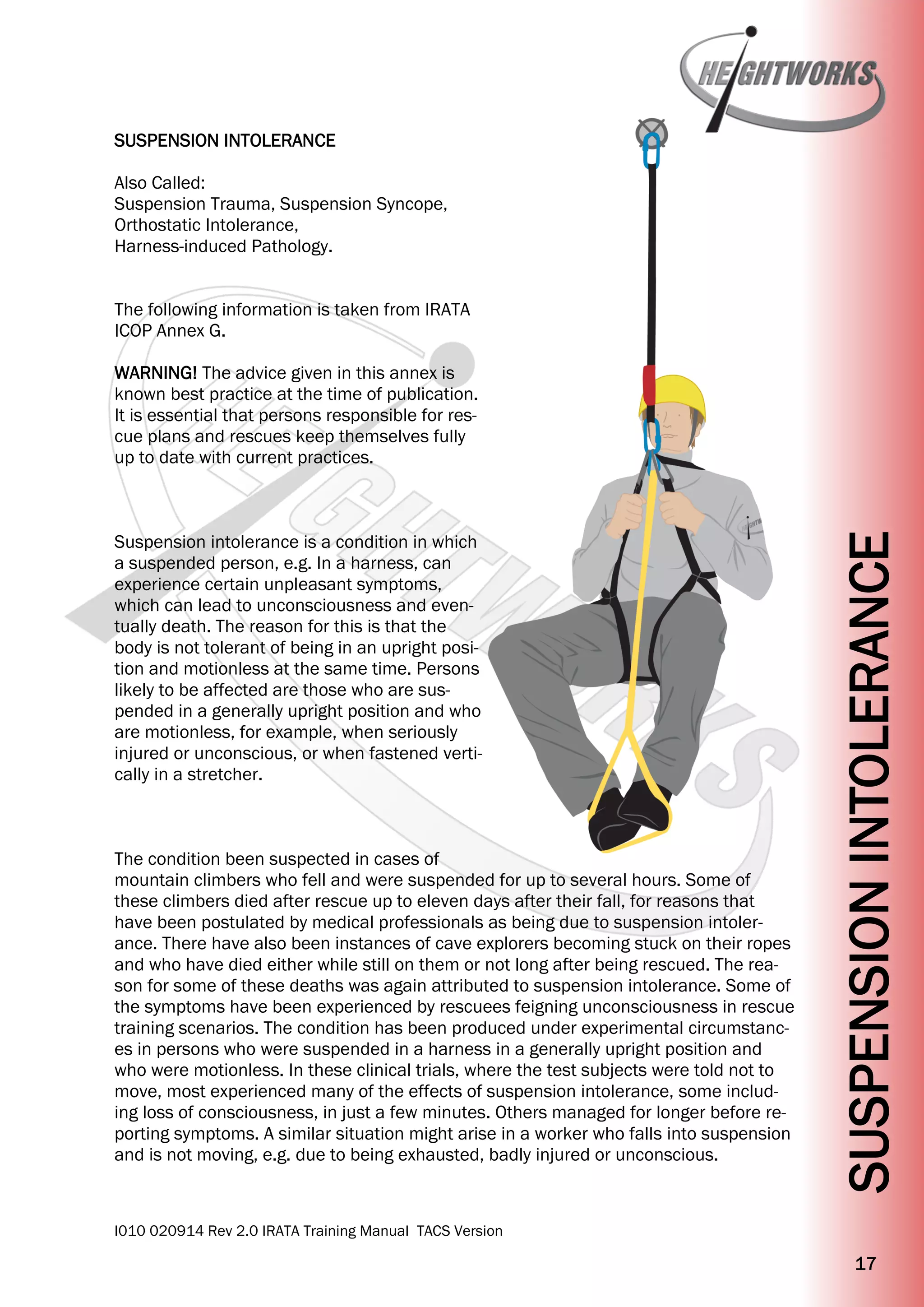 Heightworks IRATA Training Manual Version 2 - Rope Access Training ...