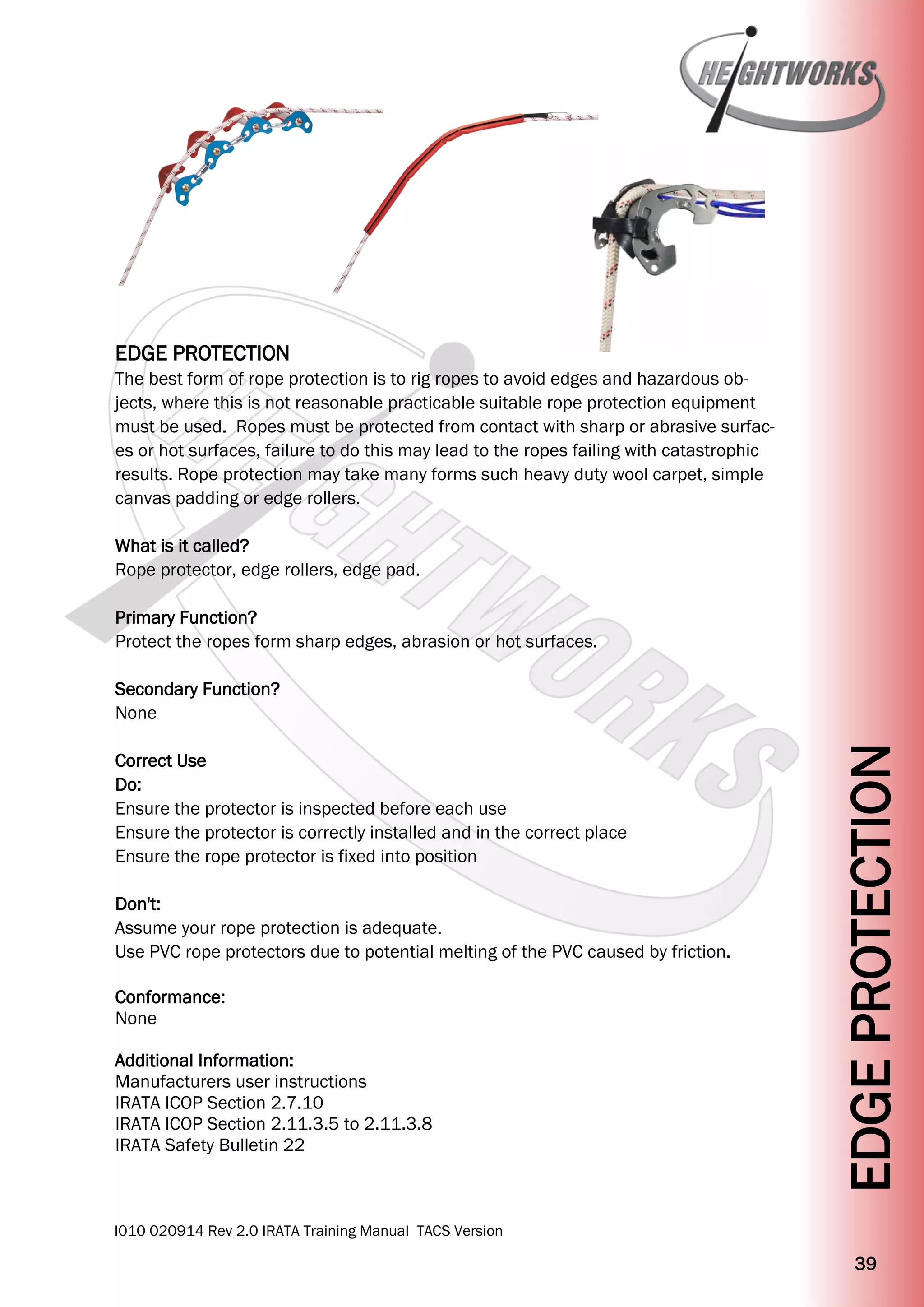 Heightworks IRATA Training Manual Version 2 - Rope Access Training ...