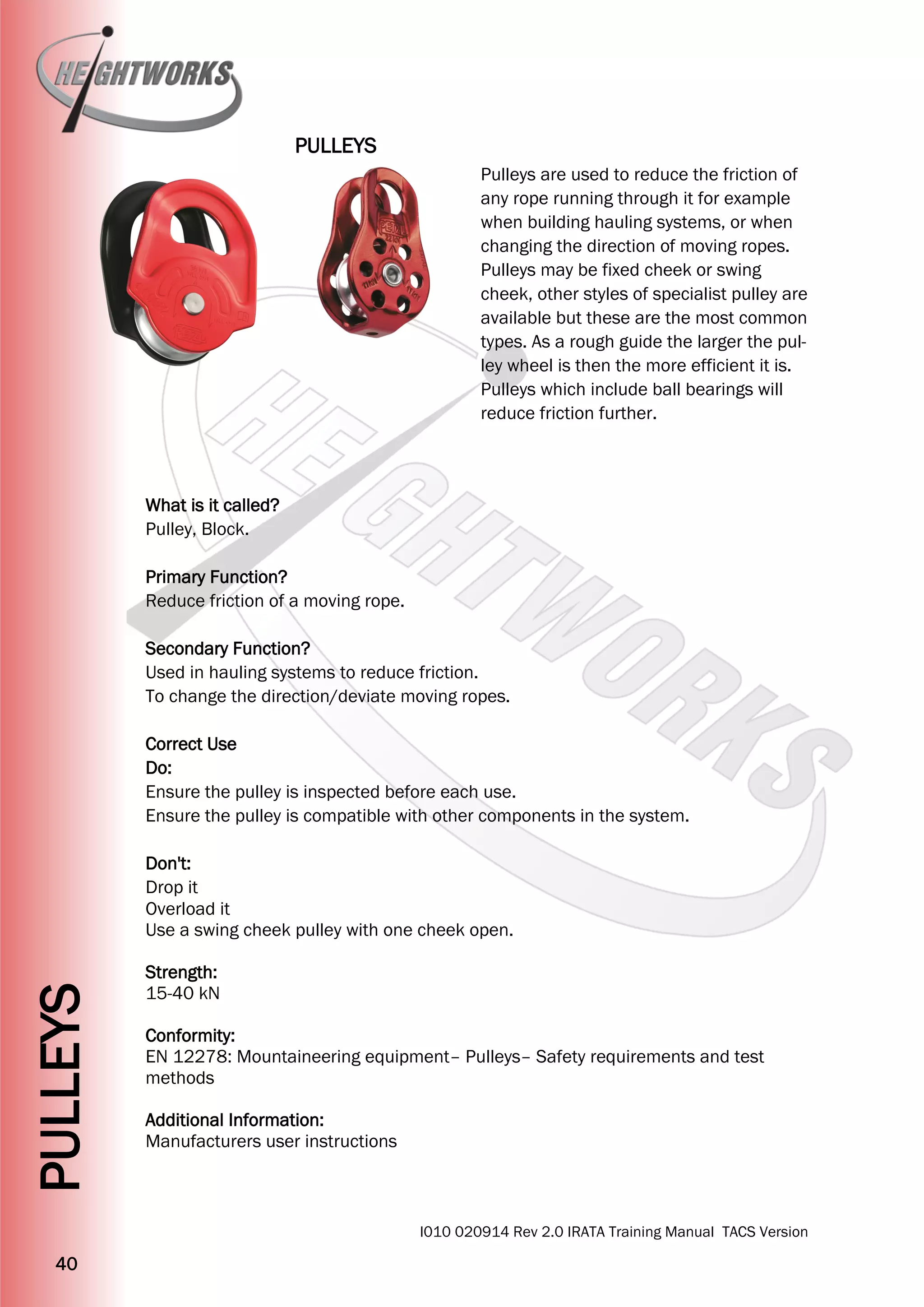 Heightworks IRATA Training Manual Version 2 - Rope Access Training Manual | PDF