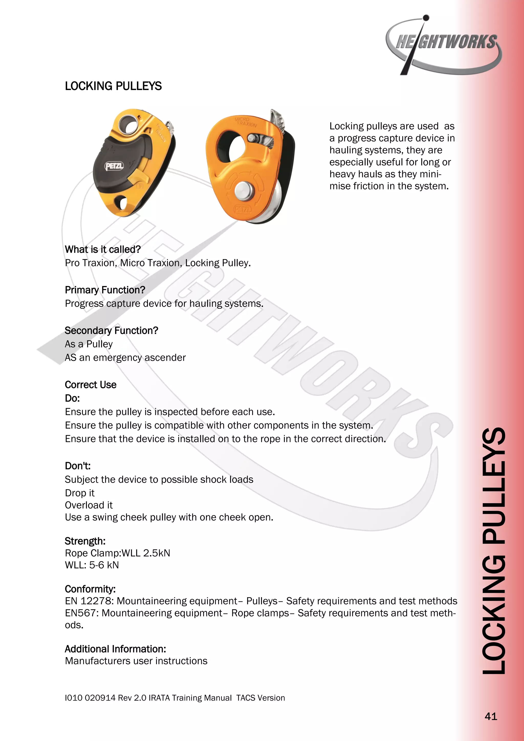 Heightworks IRATA Training Manual Version 2 - Rope Access Training ...