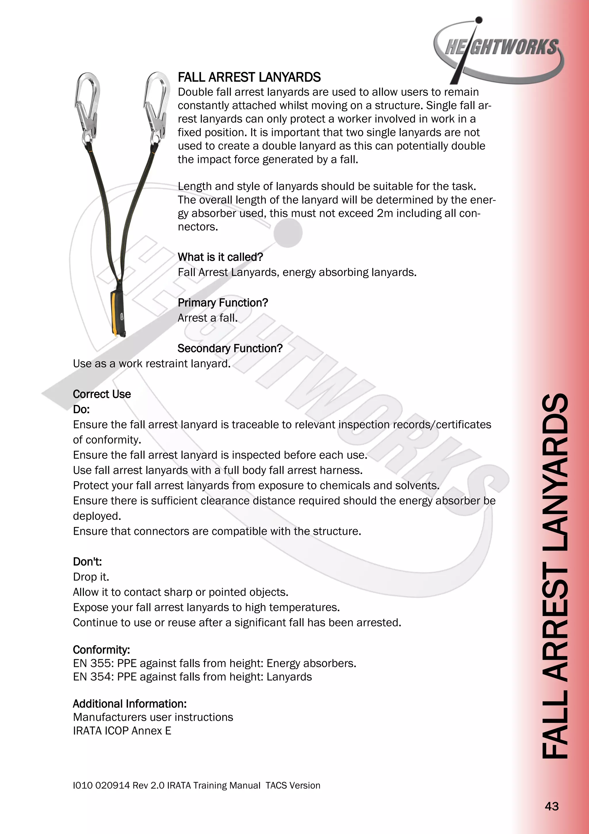 Heightworks IRATA Training Manual Version 2 - Rope Access Training ...