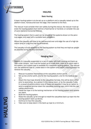 Heightworks IRATA Training Manual Version 2 - Rope Access Training ...