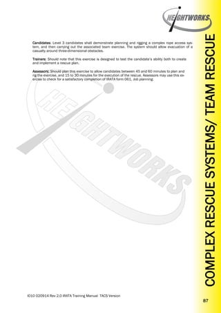 Heightworks IRATA Training Manual Version 2 - Rope Access Training ...