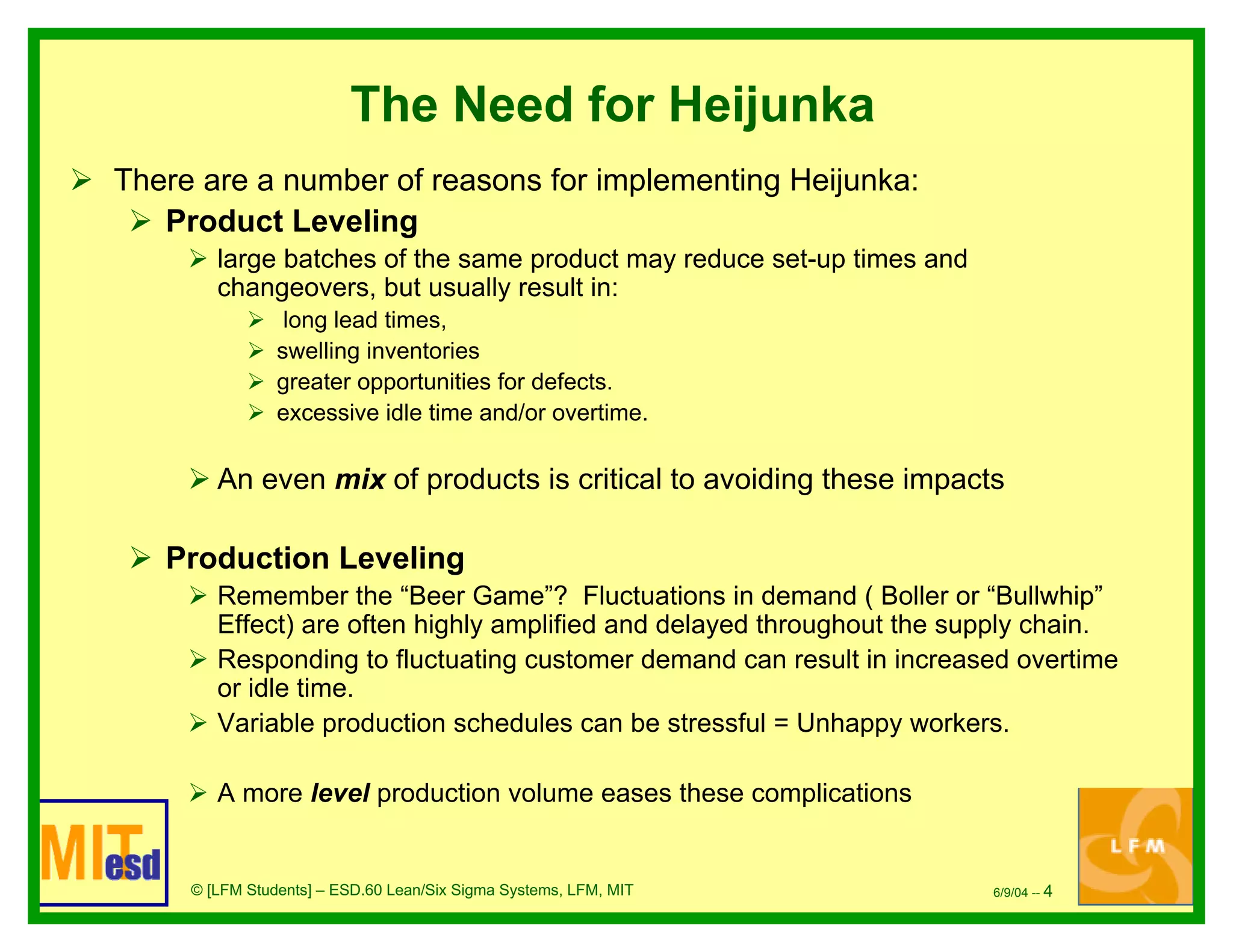 Heijunka | PDF | Mechanical and Industrial Engineering Industry ...