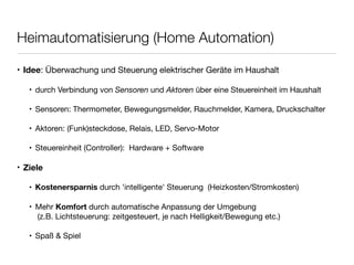 Einfache Heimautomatisierung auf dem Raspberry Pi mit Python | PPT
