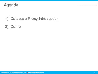 Heimdall Data: "Increase Application Performance with SQL Auto-Caching; No Code Changes" | PPT