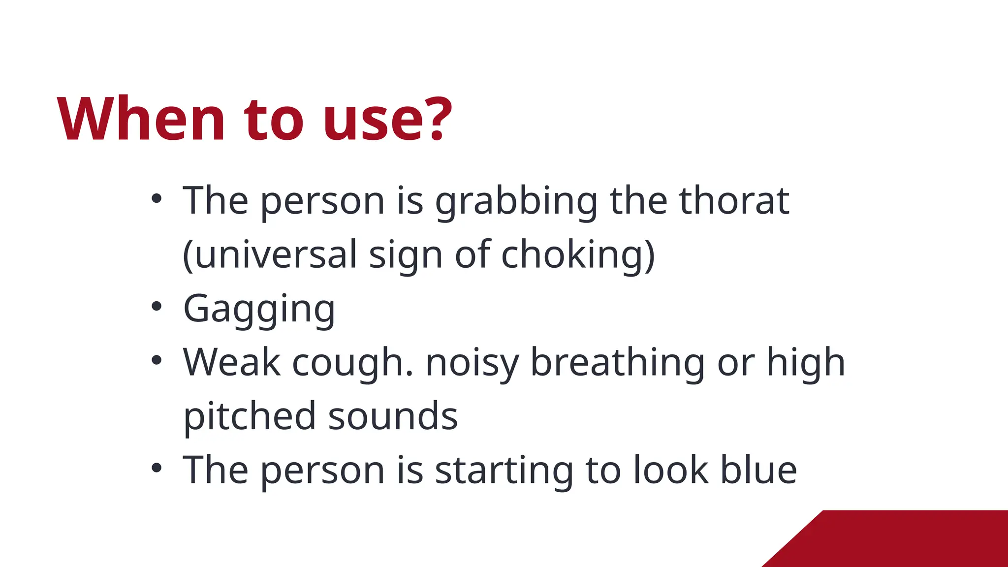 heimlich maneuver- technique for choking incidents | PPTX