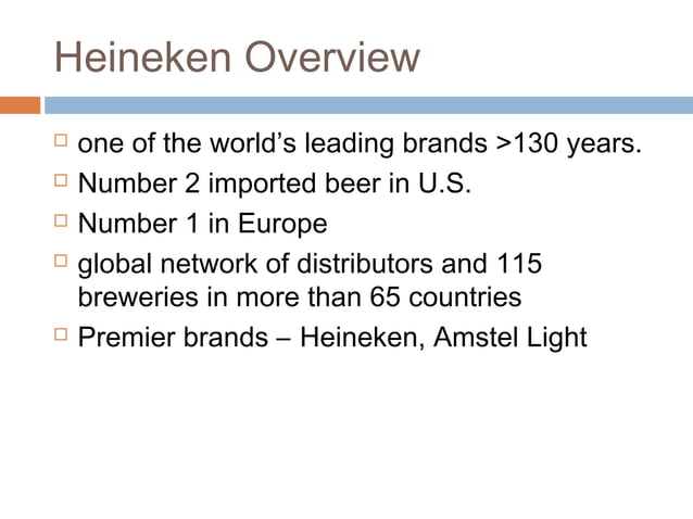 Heineken 1229458438627486-2 | PPT