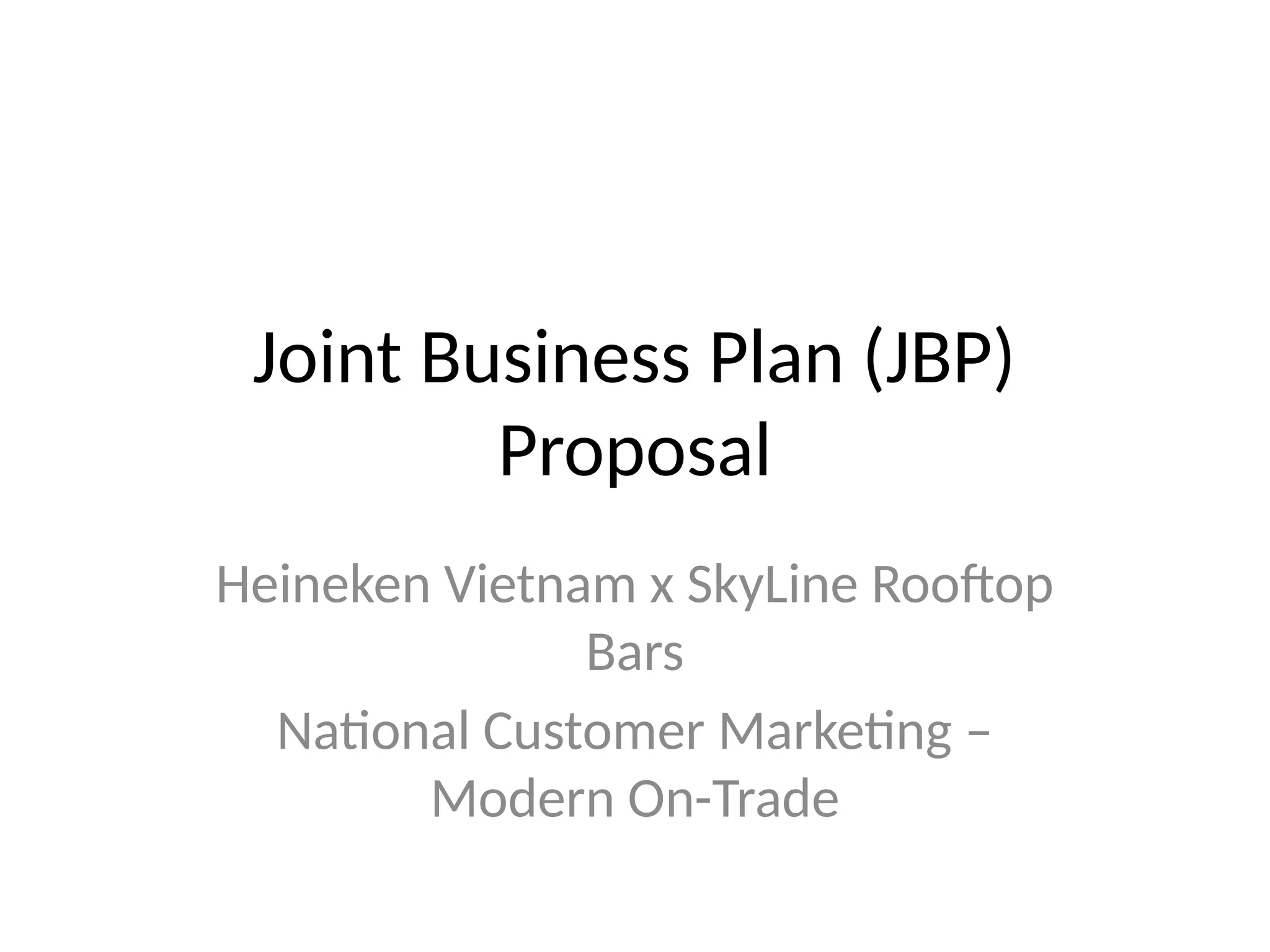 hnk joint business plan for_Rooftop_Plan | PPTX