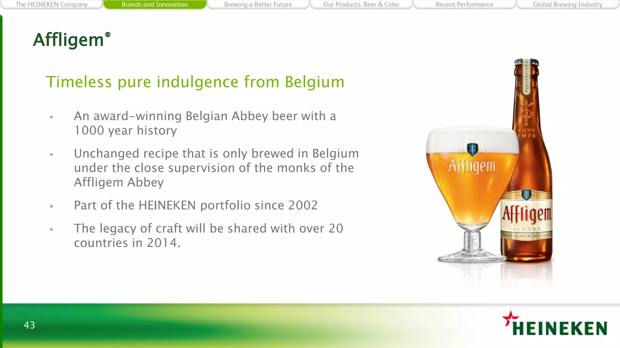 Heineken NV 2014 company presentation | PDF