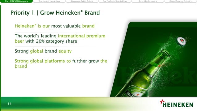 Heineken NV 2014 company presentation | PDF | Business | Business and ...