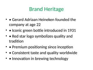 HEINEKEN Beer Ethiopia Marketing present | PPTX