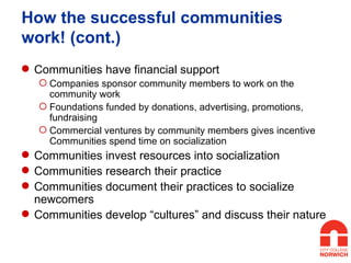 Open Source Community Models for Supporting Educational Practice | PPT