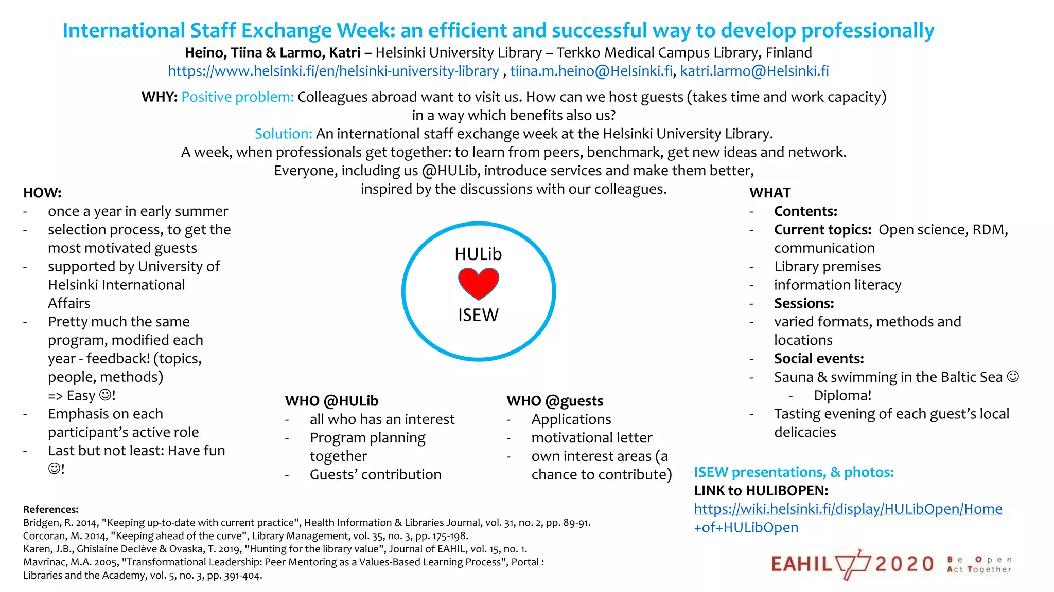 International Staff Exchange Week: an efficient and successful way to ...