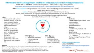 International Staff Exchange Week: an efficient and successful way to ...