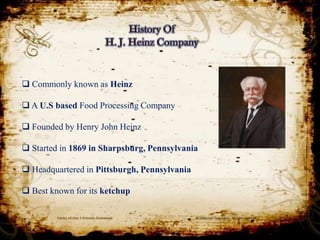 Heinz company overview mba | PPTX