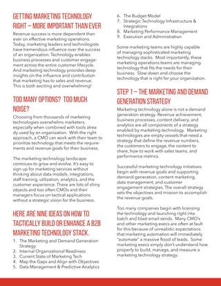 Marketing Technology Planning Guide - 9 steps to revenue operations ...