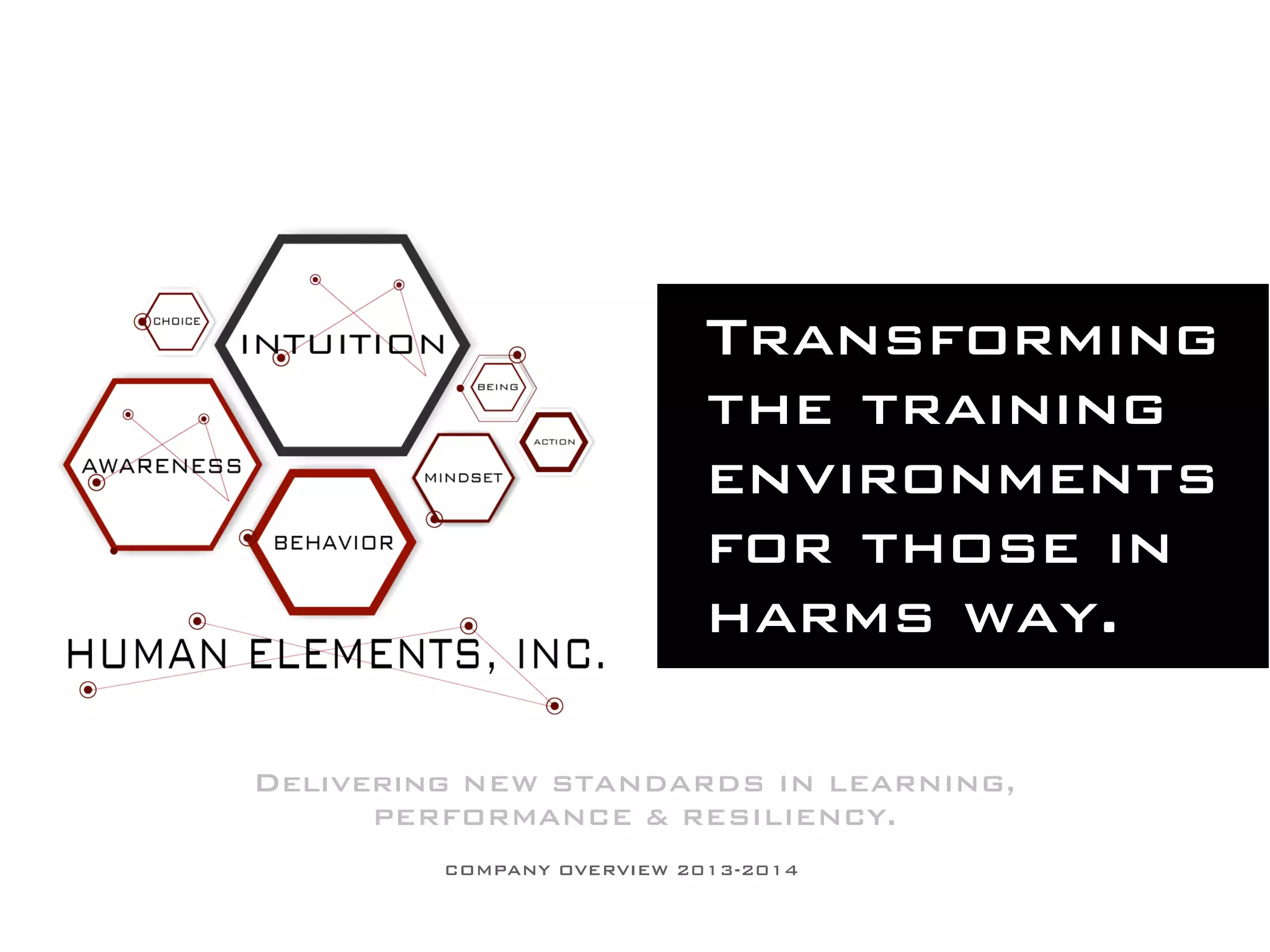 Human Elements Overview 2014 Ppt 