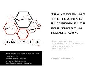 Human Elements Overview 2014 | PDF