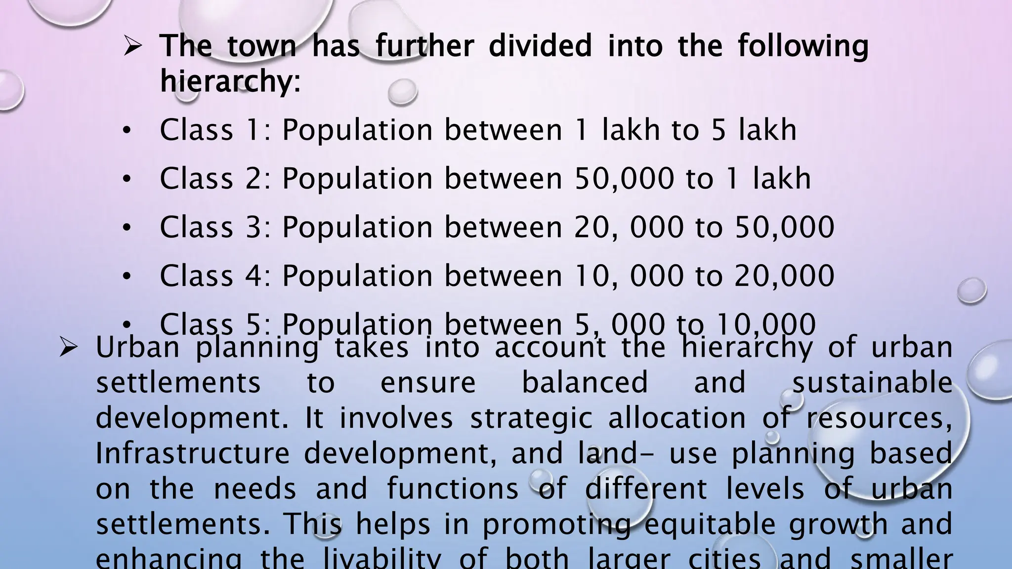 Heirarchy of Urban System and its objective | PPTX