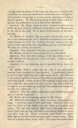 Fig Caprification Or the Setting of the Fruit: by Byron Martin Lelong ...