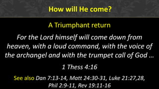 He Is Coming Back, Are You Ready? | PDF