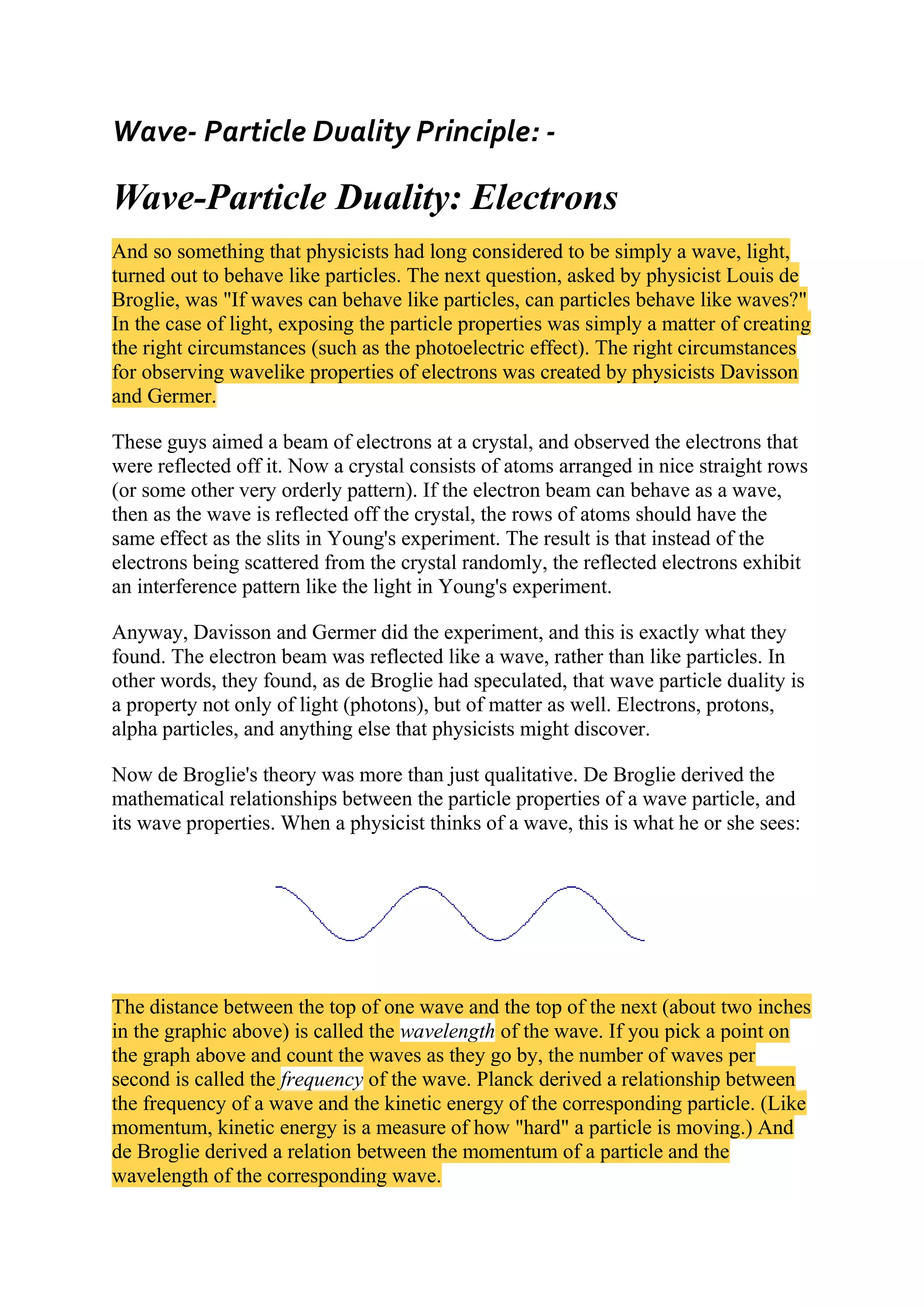 Heisenberg uncertainity principle & wave particle duality roll (422) d1 ...