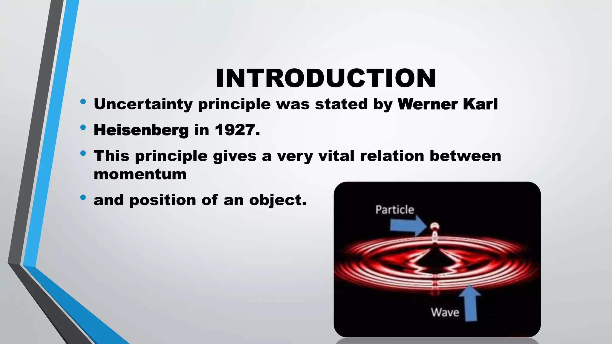 Heisenberg uncertainty principle | PPTX