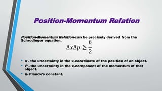 Heisenberg uncertainty principle | PPTX
