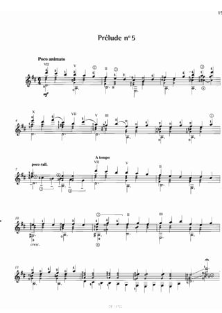 Heitor villa lobos 5 preludes | PDF