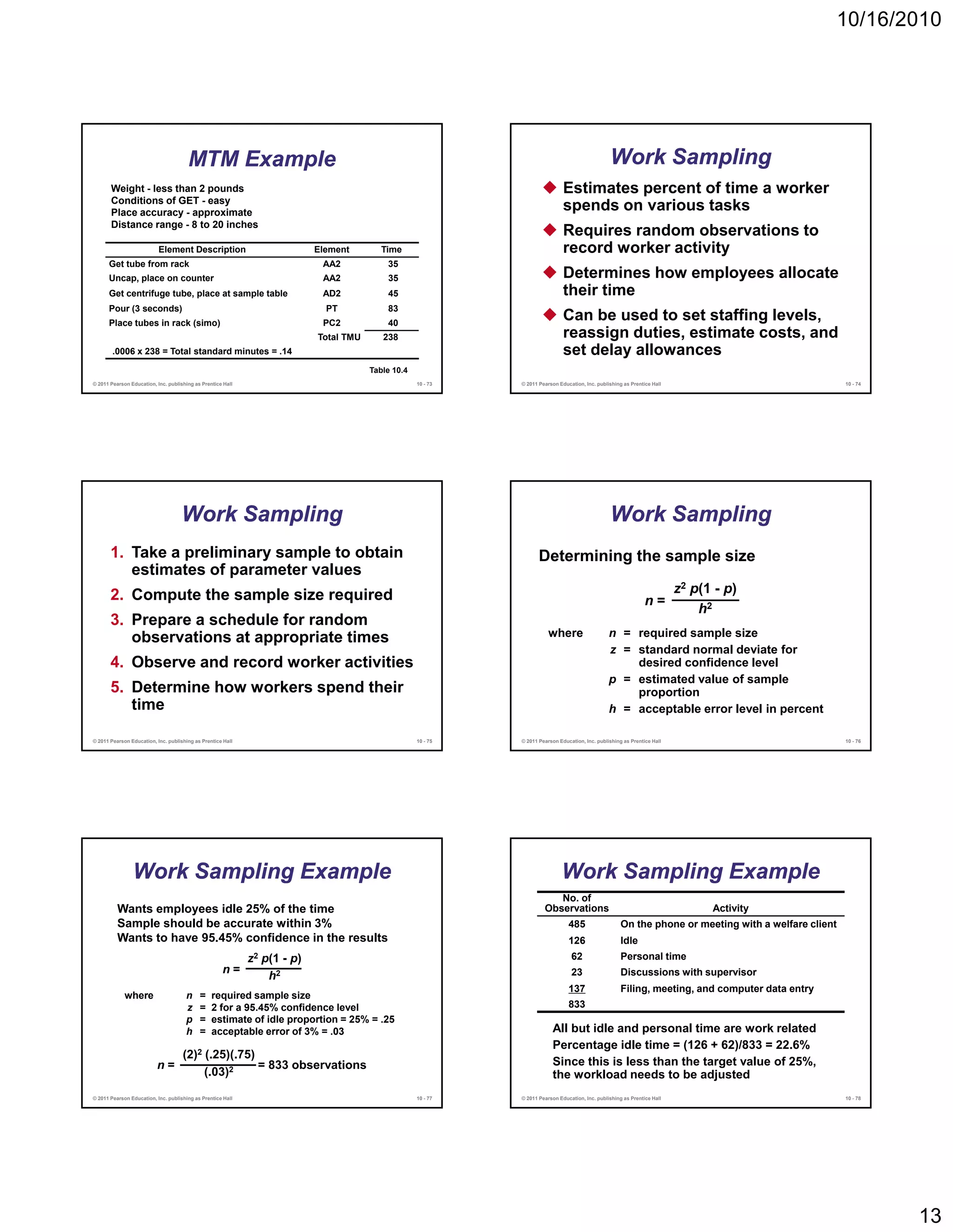 Heizer om10 ch10-work design | PDF