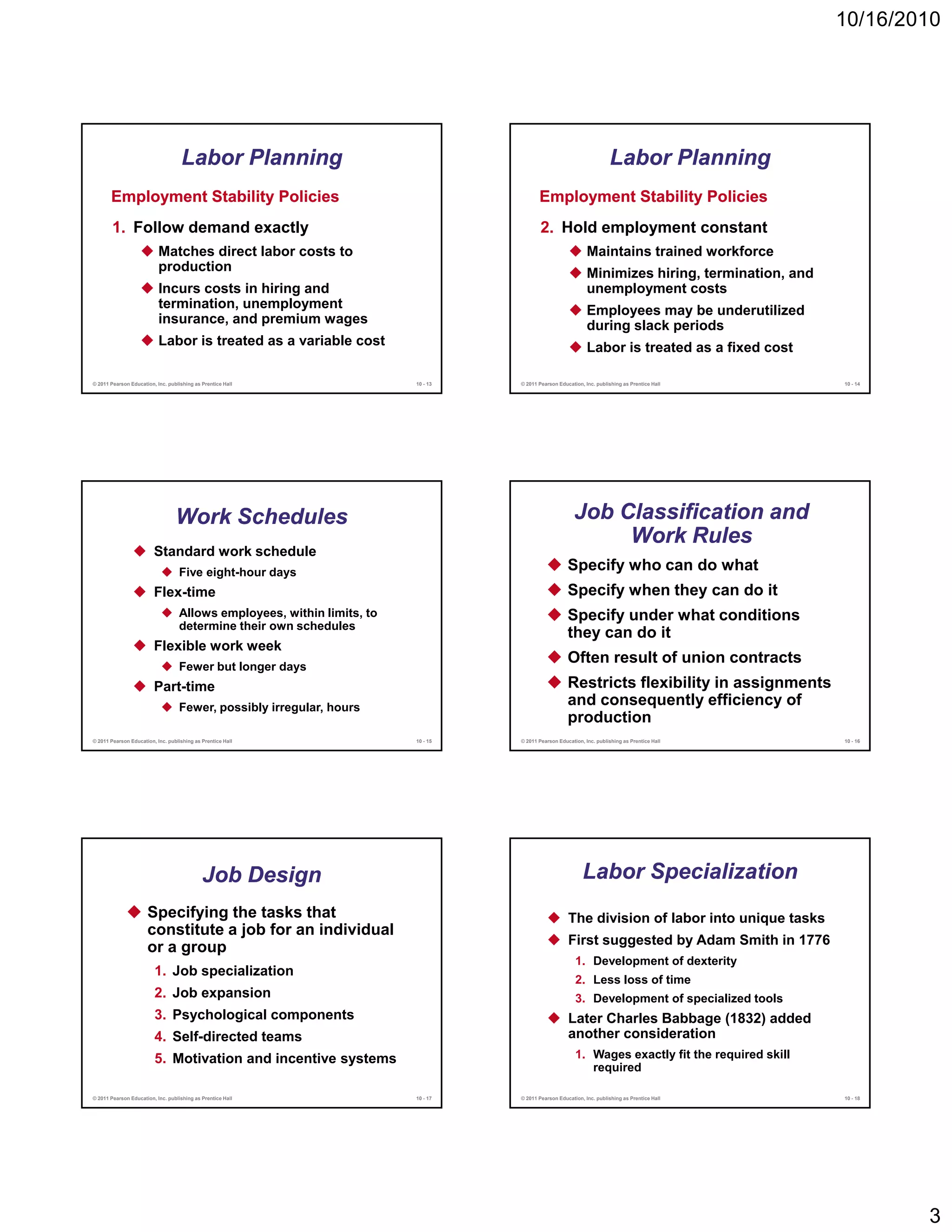 Heizer om10 ch10-work design | PDF | Human Resources | Business